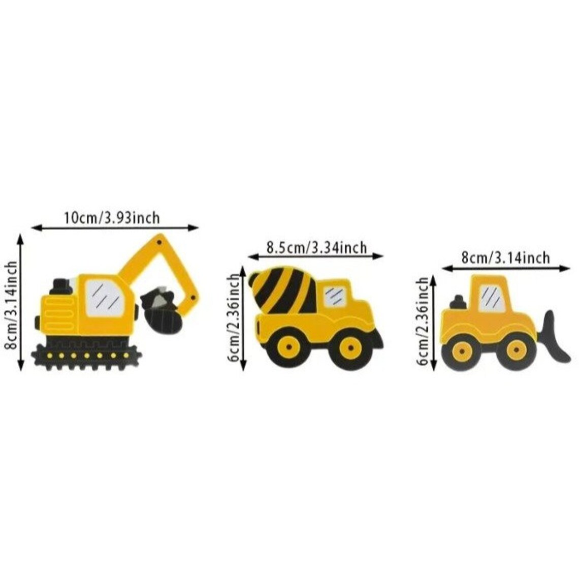Construction-themed Party Engineering Car Cake Decorations - Perfect ...