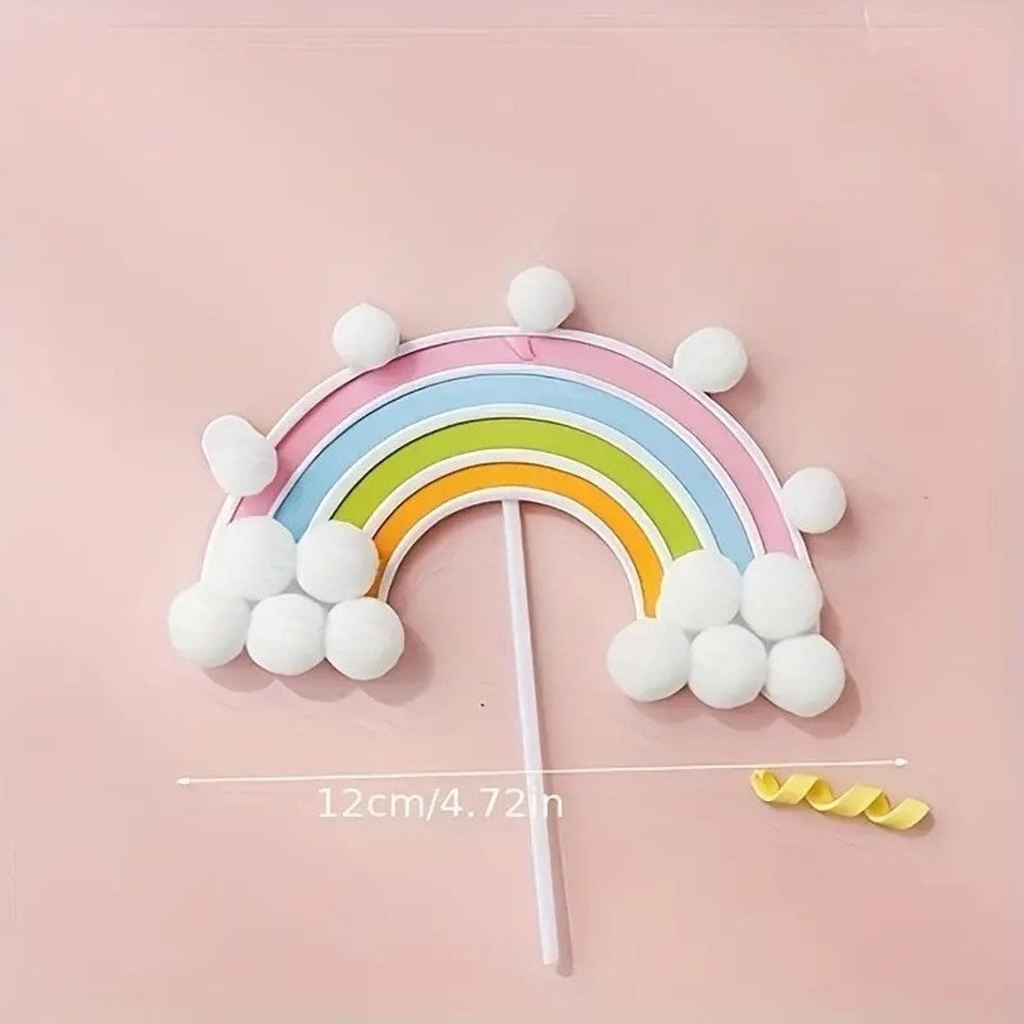 Rainbow Happy Birthday Cake Toppers: Vibrant Celebrations - Etsy