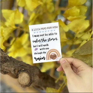 Little Pocket Hug Poem Card - Thoughtful Friendship Present and Cheer ...