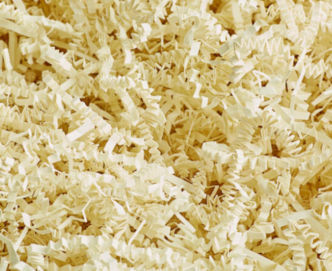 Ivory Crinkle Paper, Void Filler, Shredded Paper, Gift Box Filler ...