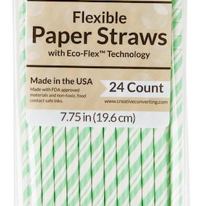 Blue Paper Straws That Are Flexible, Eco-friendly, and Great for Spring ...