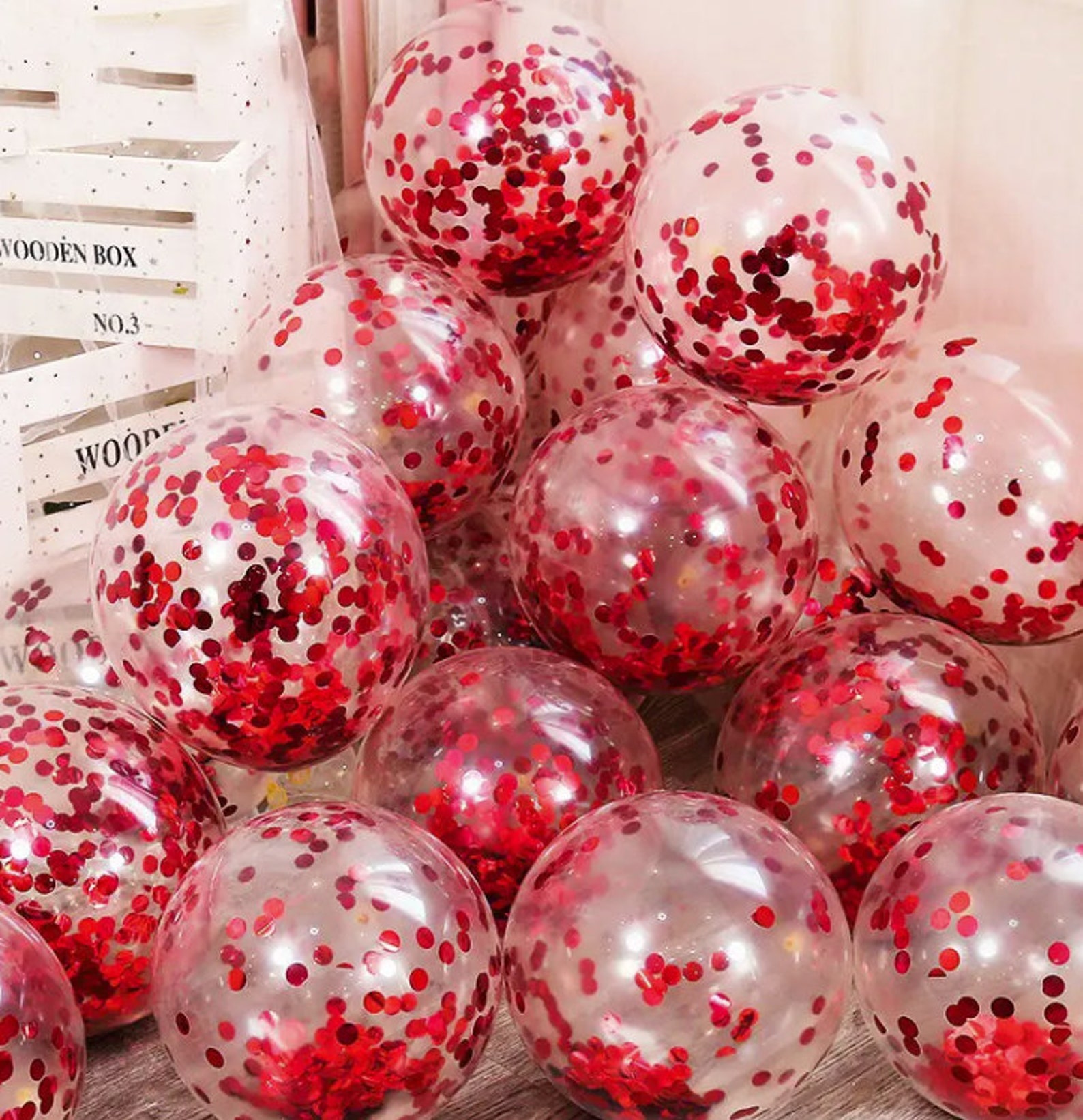 Silver Confetti Sequin Balloons, Party Decoration Balloons for Weddings ...