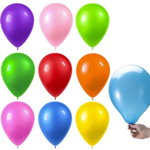 Party Balloons, 12 Inch, Bulk Pack of Strong Latex Balloons for Party ...