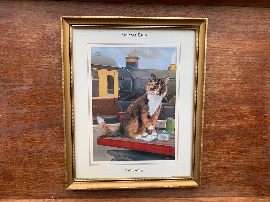 Vintage Railway Memorabilia, Steam Engine, Railway Cat - Etsy