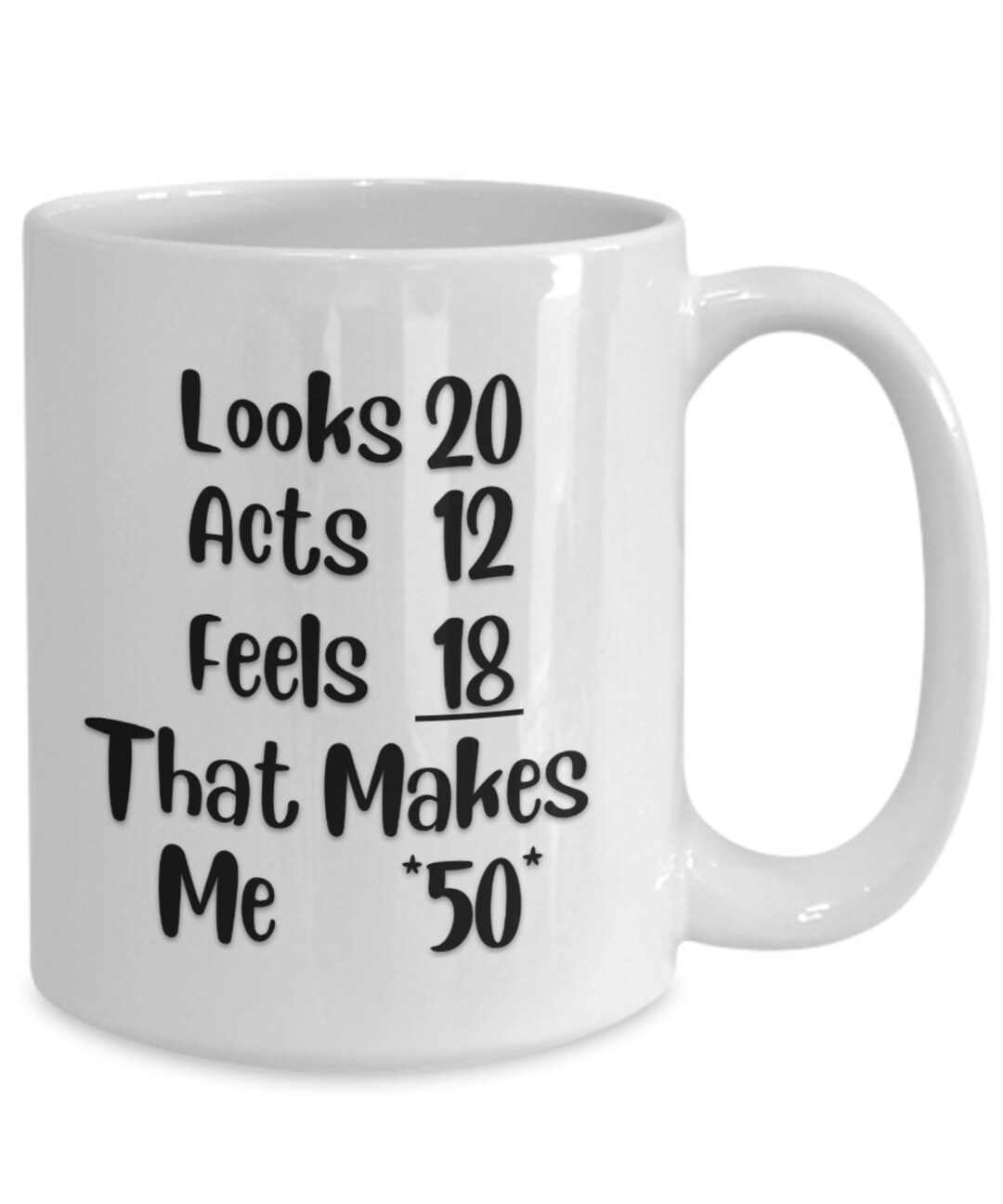 Funny 50th Birthday Mug, Milestone Gift - Etsy