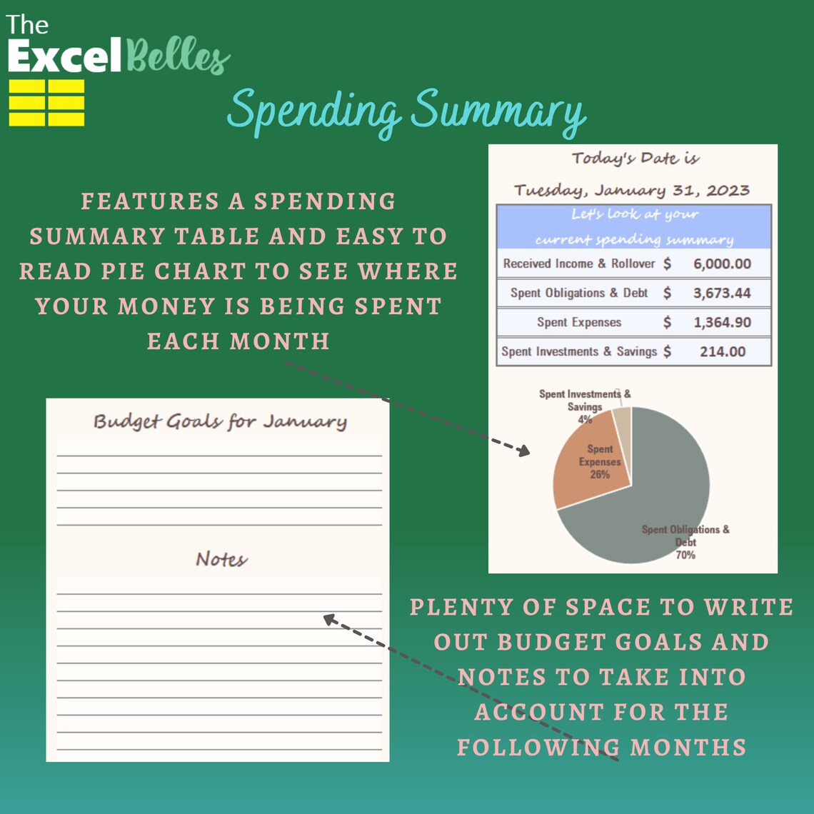 BLUE Basic Monthly Spreadsheet - Etsy