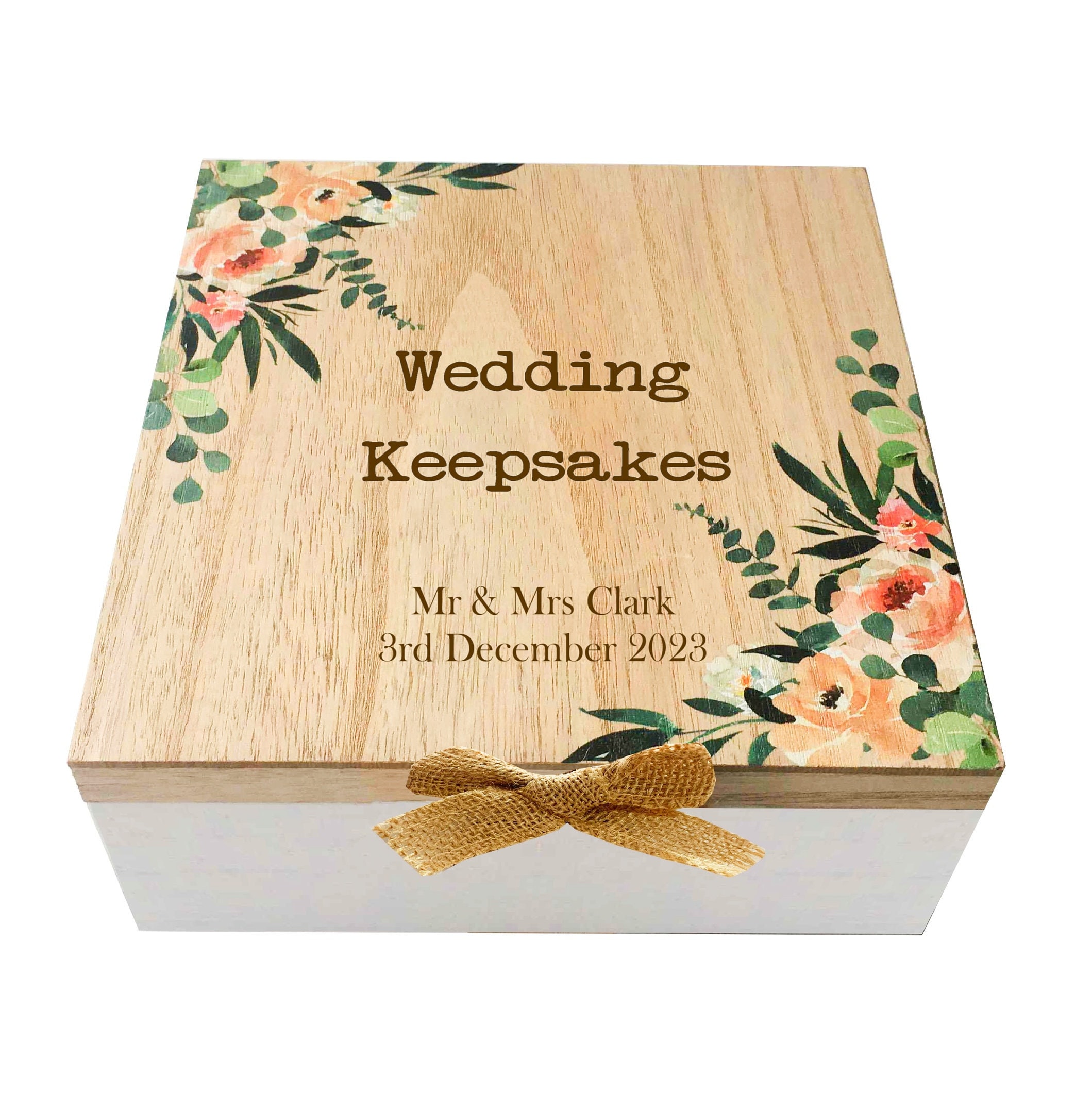 Personalised Wedding Keepsake Box Wedding Keepsake Box - Etsy