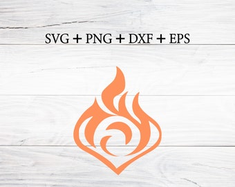 Genshin Impact Vision CRYO Symbol Element - Etsy