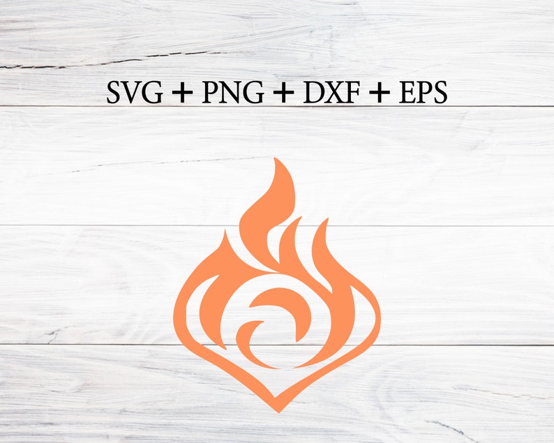 Genshin Impact Vision - PYRO Symbol Element - Etsy
