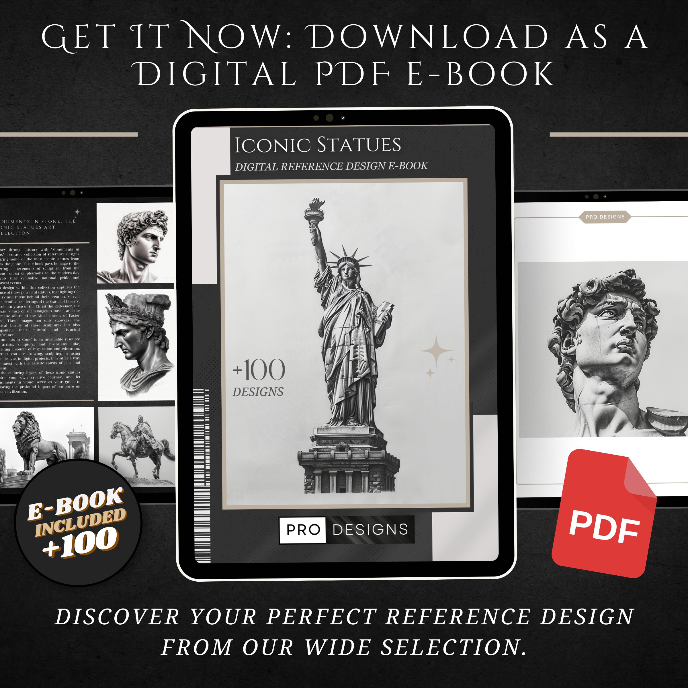 Iconic Statues: Immortalize Timeless Sculptures With Our Statue Design Stamps for Procreate ...