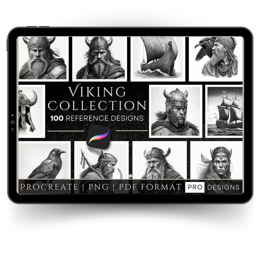 Embrace the Spirit of the Vikings With Our Procreate Brushes Elevate Your Digital Art With Norse ...