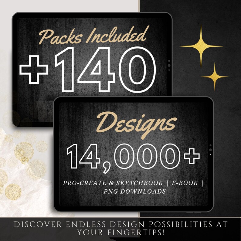 The Ultimate Procreate and Tattoo Design Mega Bundle: 140 Packs, 14,000 ...
