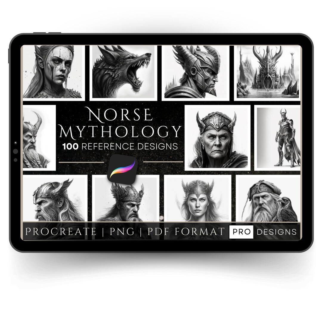 Epic Tales Unleashed: the Saga of the Gods Norse Mythology Procreate ...