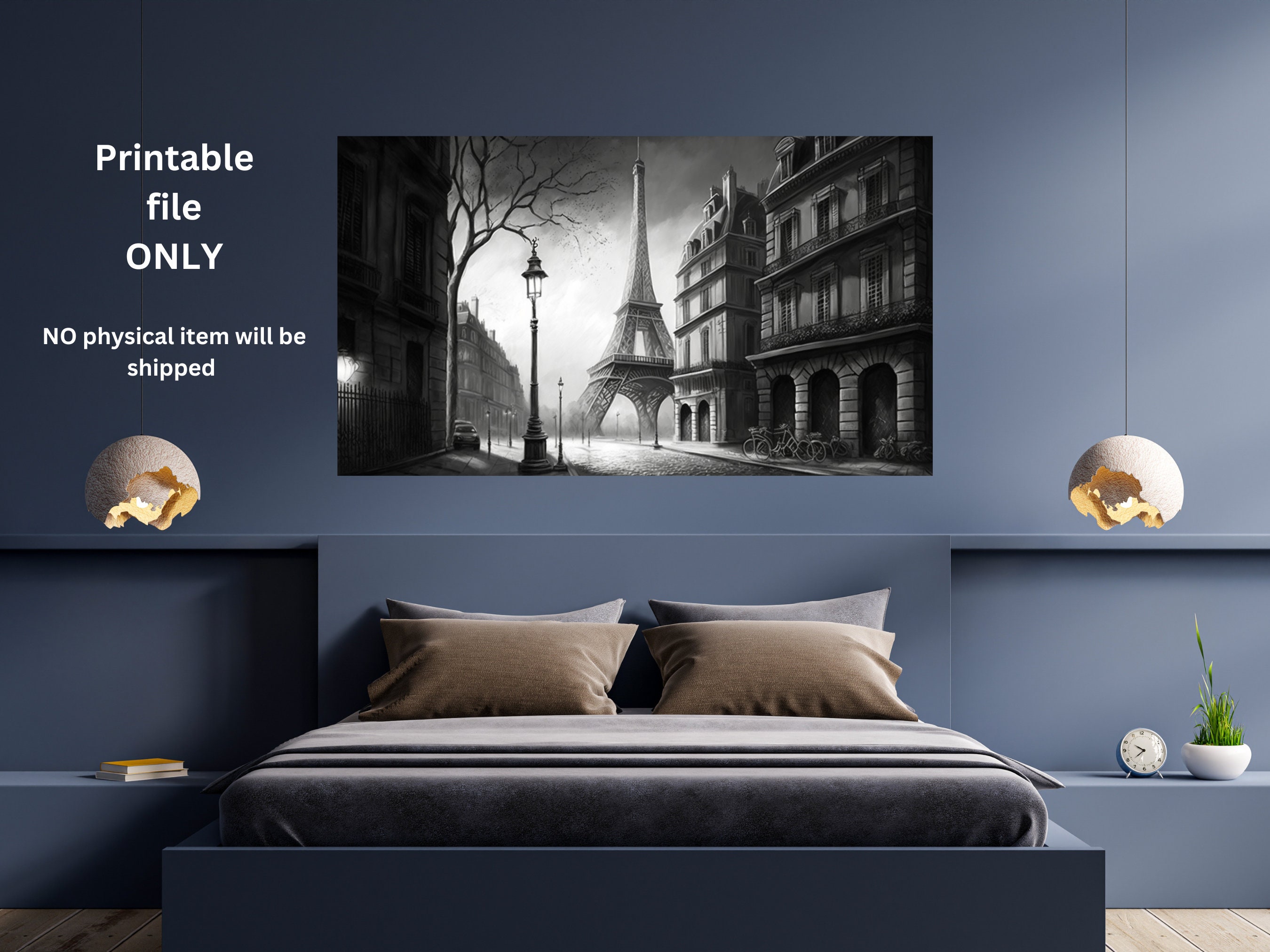 Printable Eiffel Tower Art Work- Decoration for Home and Office ...