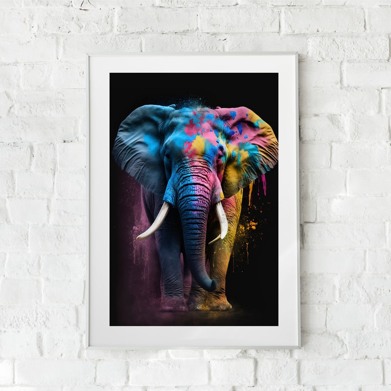 Abstract Elephant - Etsy