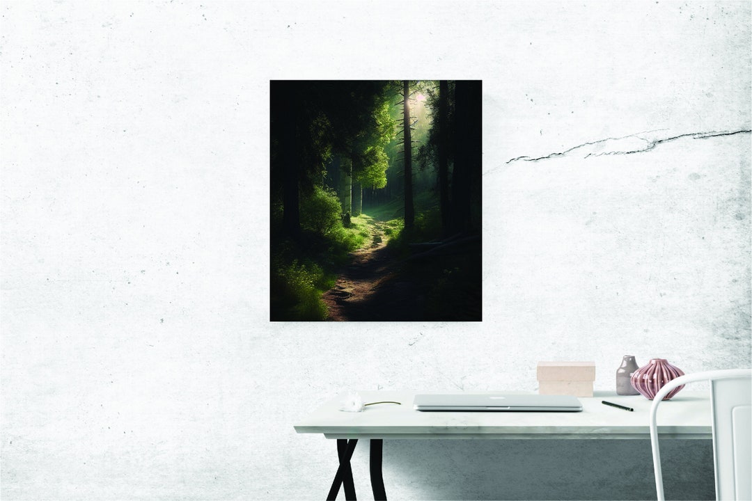 Trail Poster, Nature Poster, Digital Download, Printable, Wall Art ...