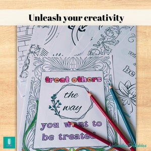 Positive Anti-bullying Quotes - Printable Colouring Pages - Etsy