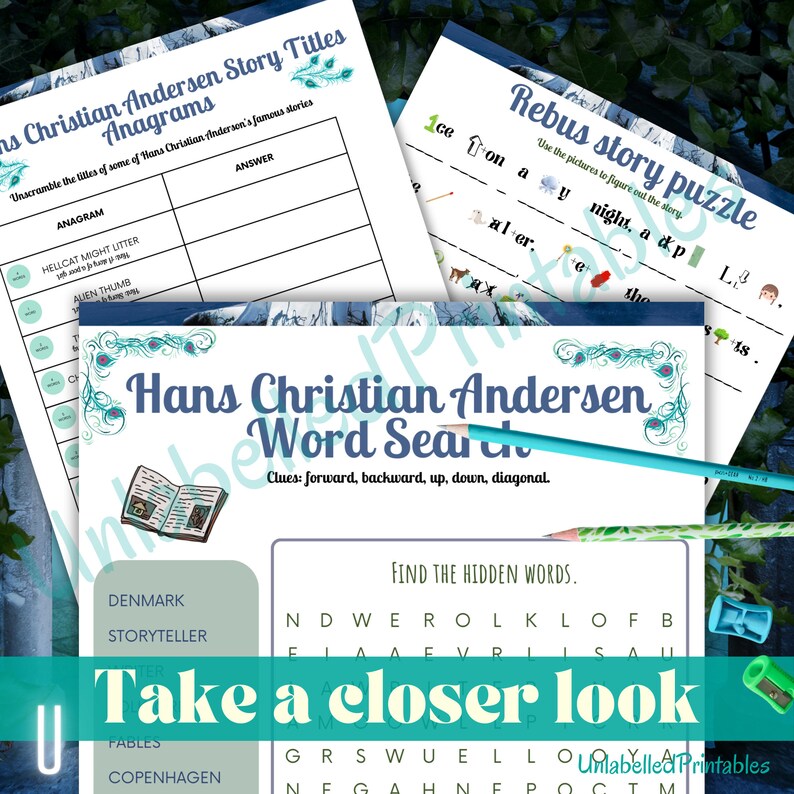 Hans Christian Andersen Themed Puzzles for All Ages - Etsy