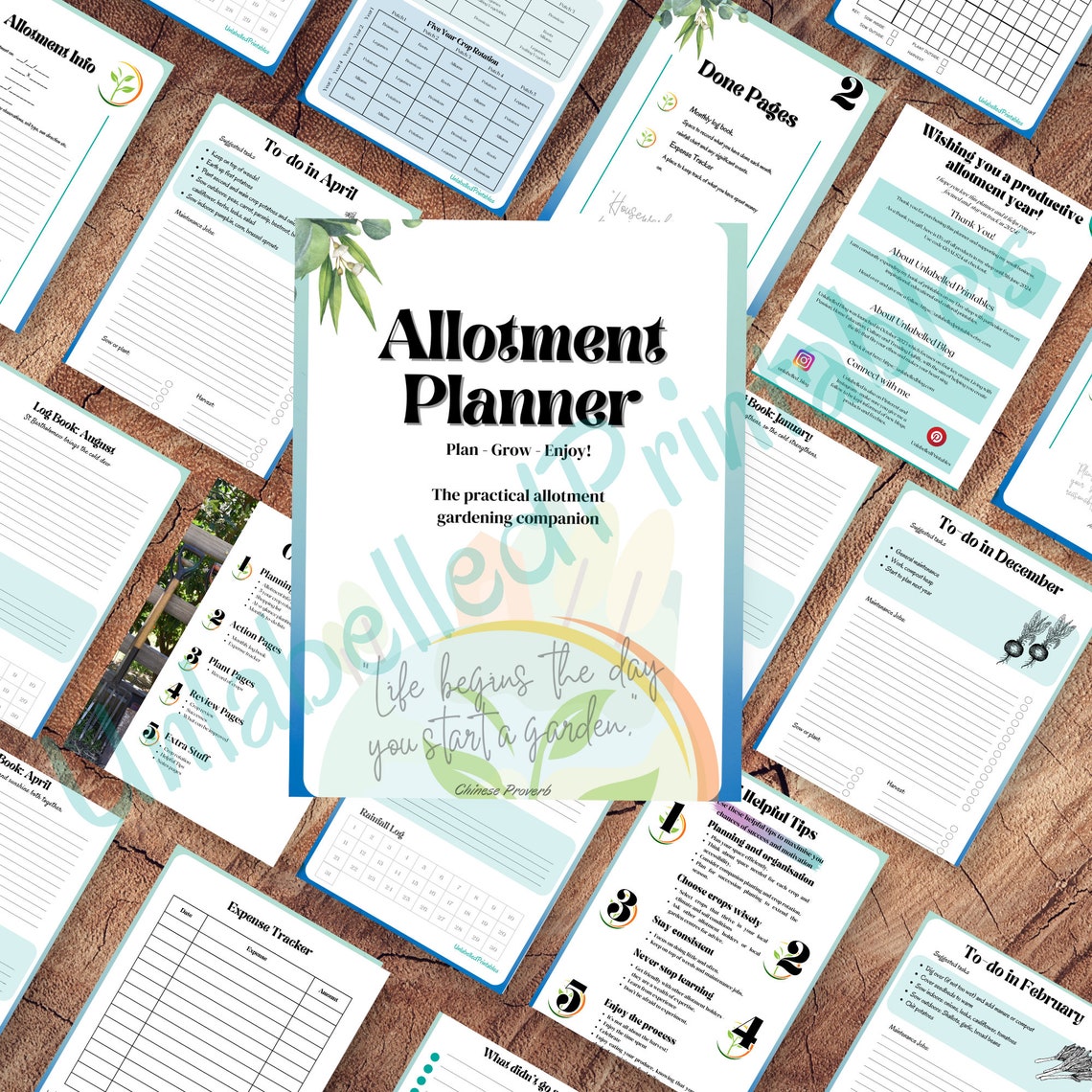 Allotment Planner Printable Undated - Etsy