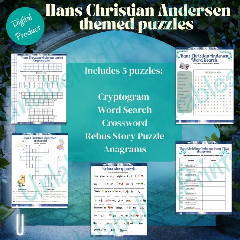 Hans Christian Andersen Themed Puzzles for All Ages - Etsy