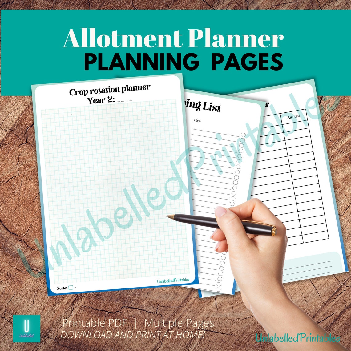 Allotment Planner Printable Undated - Etsy