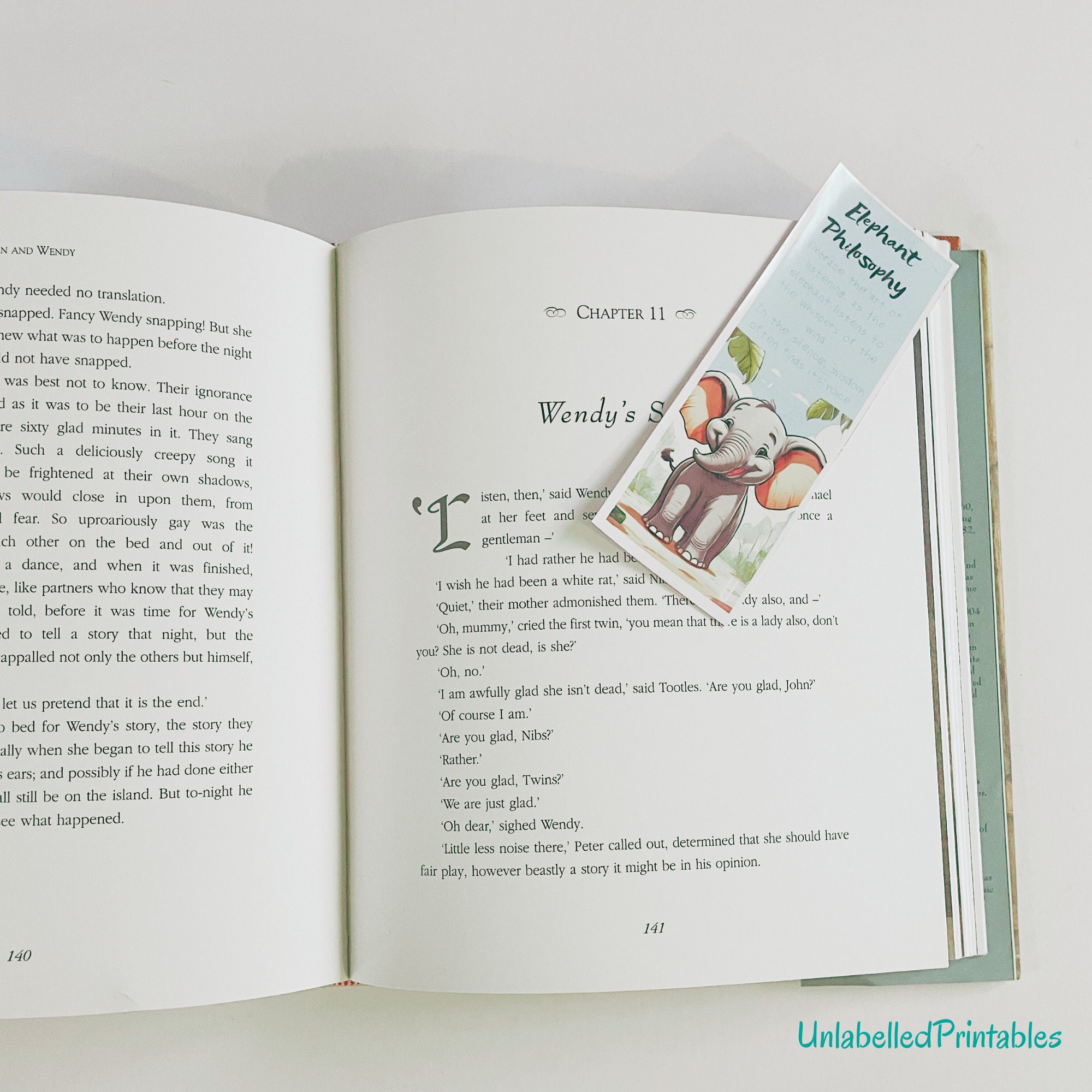 Cute Elephant Bookmarks - Printable - Etsy