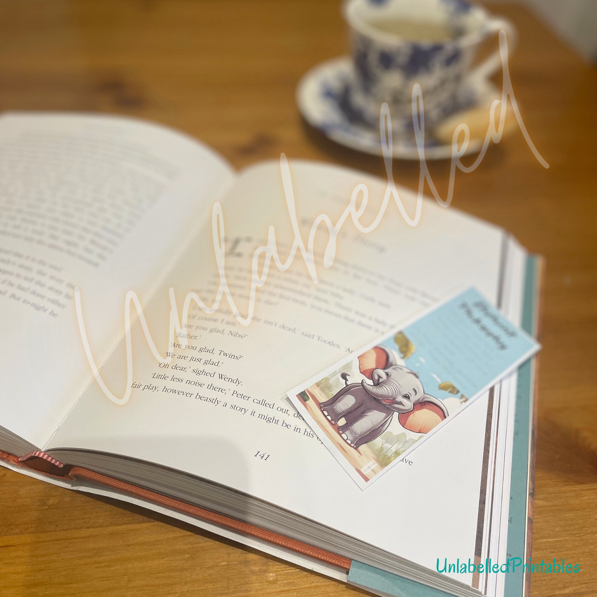 Cute Elephant Bookmarks - Printable - Etsy