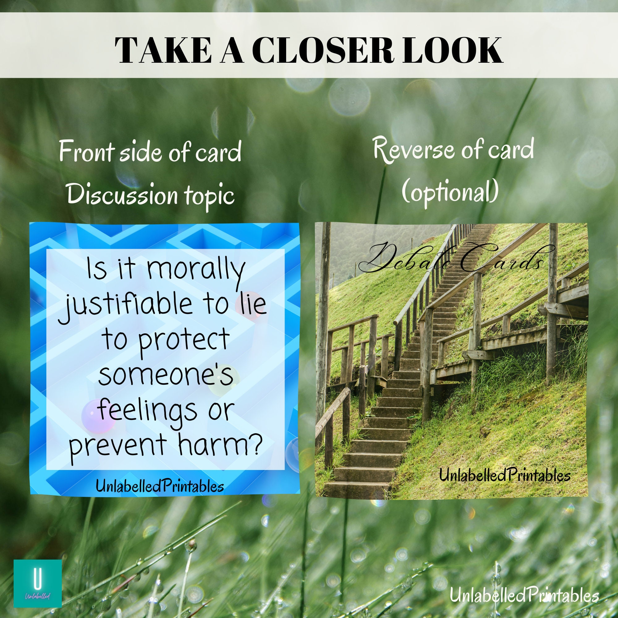 Moral Dilemma Debate Cards - Printable - Etsy
