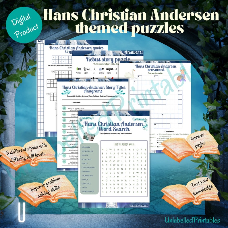Hans Christian Andersen Themed Puzzles for All Ages - Etsy