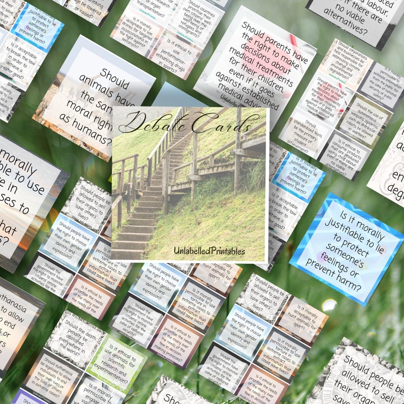 Moral Dilemma Debate Cards - Printable - Etsy