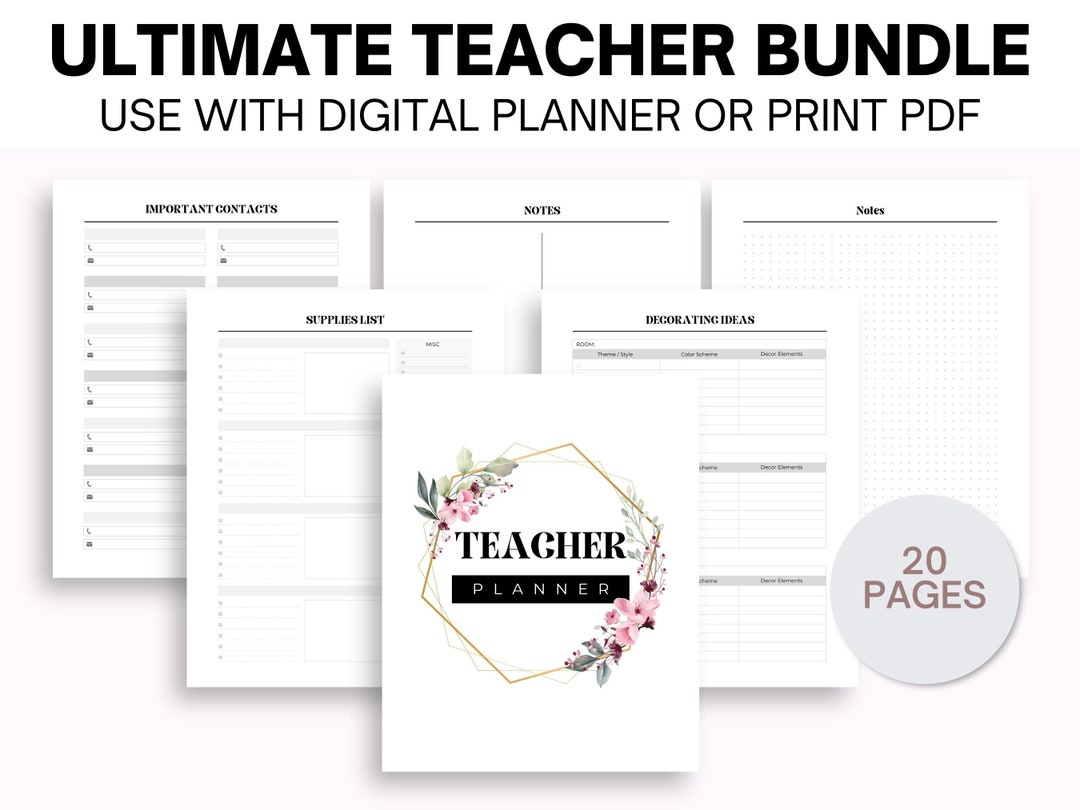 Digital Teacher Planner | Best Teacher Planner | Back to School ...