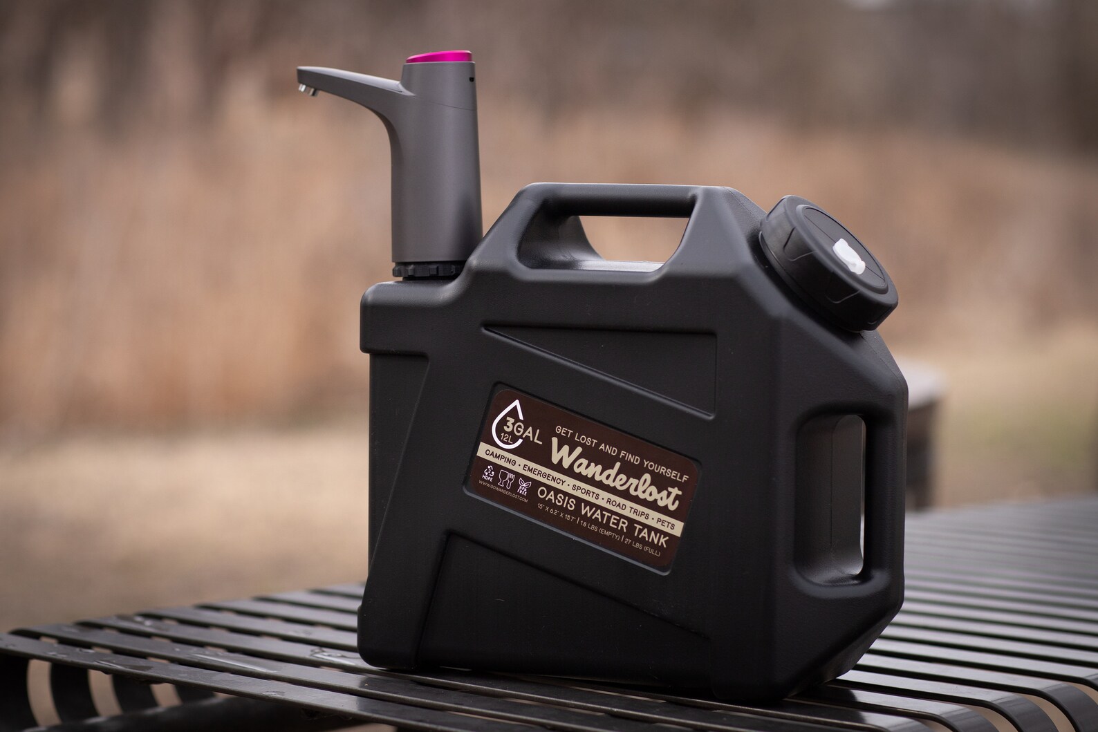 Portable Water Faucet Container With USB Rechargeable Water Pump 12L ...