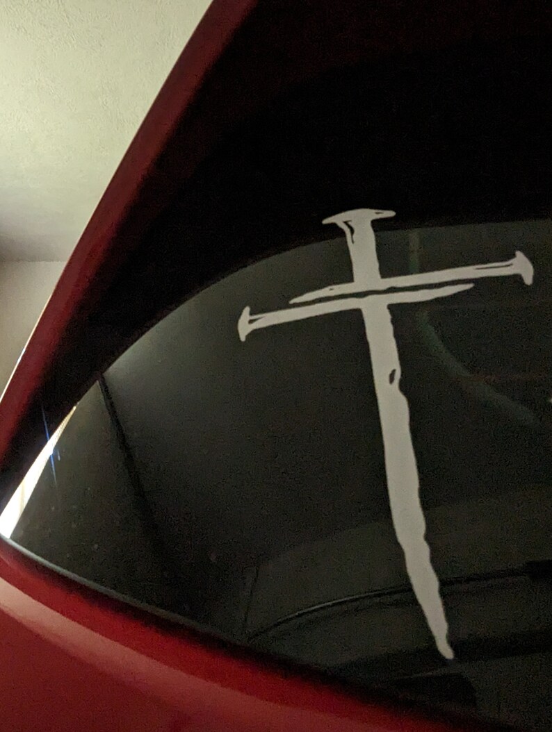 Cross Vinyl Sticker, Custom Car Cross Sticker, Cross Decal - Etsy
