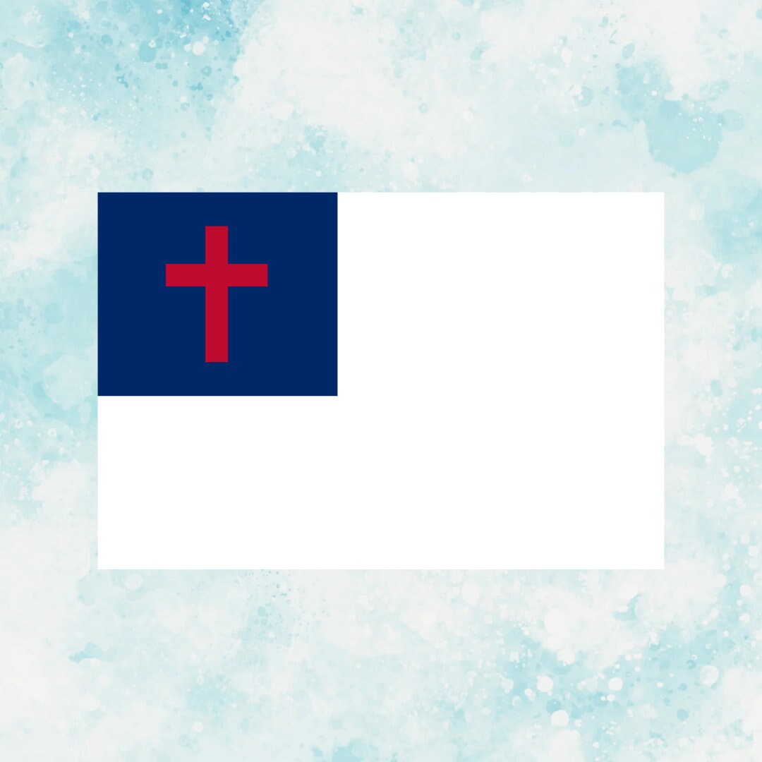 Christian Flag Vinyl Sticker Decal - Etsy