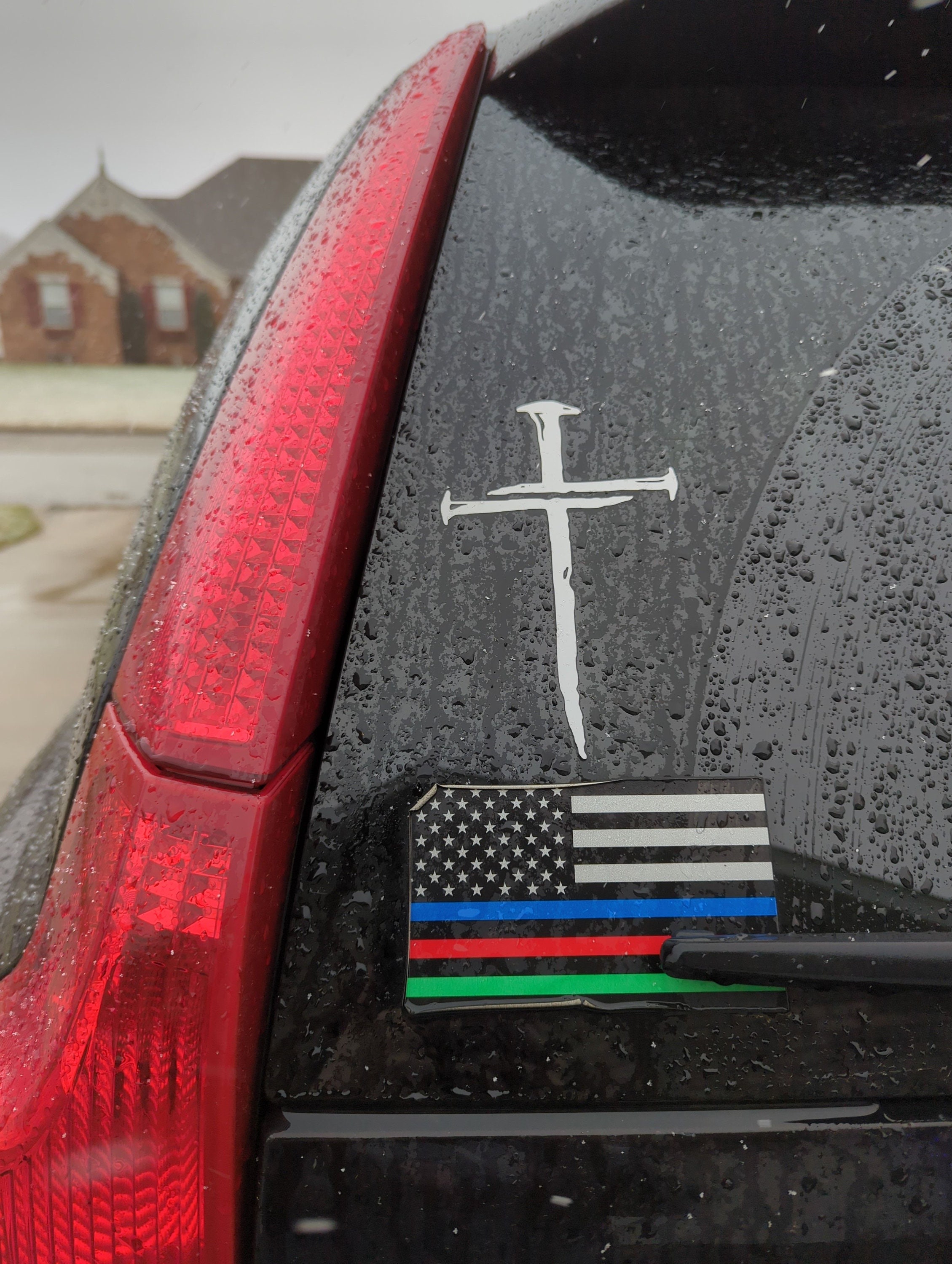 Cross Vinyl Sticker, Custom Car Cross Sticker, Cross Decal - Etsy