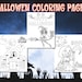 Happy Halloween Coloring Page Printable Coloring Page for - Etsy