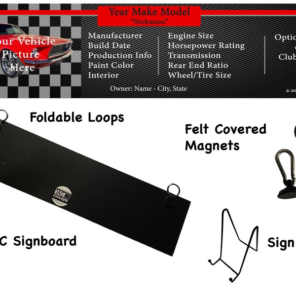 Show Show Car Display Sign - Etsy