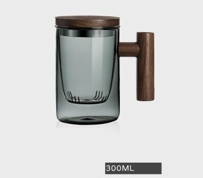 Theteagardenshop Japanese-inspired Glass Tea Infuser Cup With Coaster ...