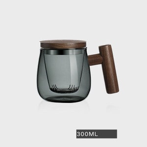 Theteagardenshop Japanese-inspired Glass Tea Infuser Cup With Coaster ...