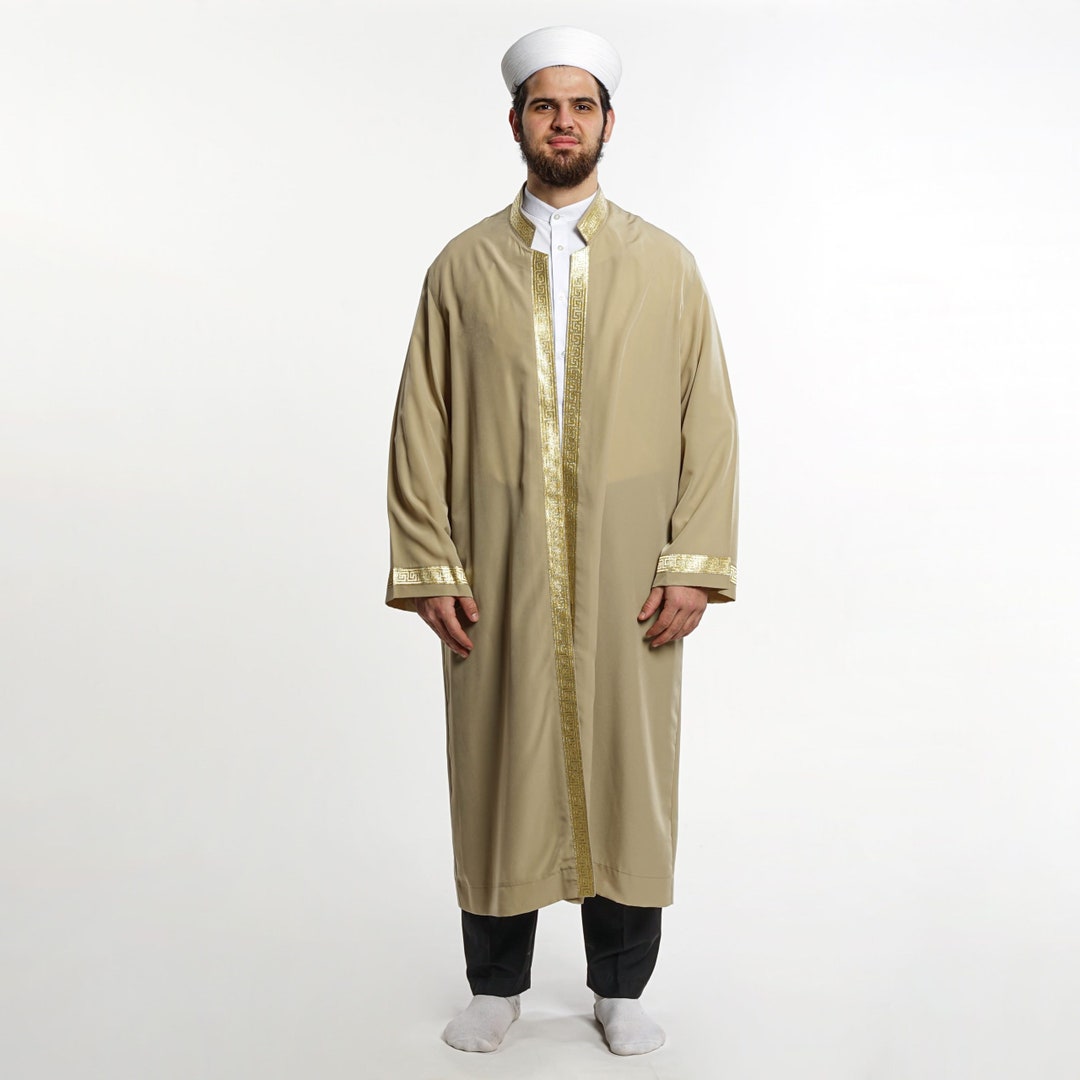 Coffee With Milk Imam Robe With Border Coffee With Milk Prayer Robe ...
