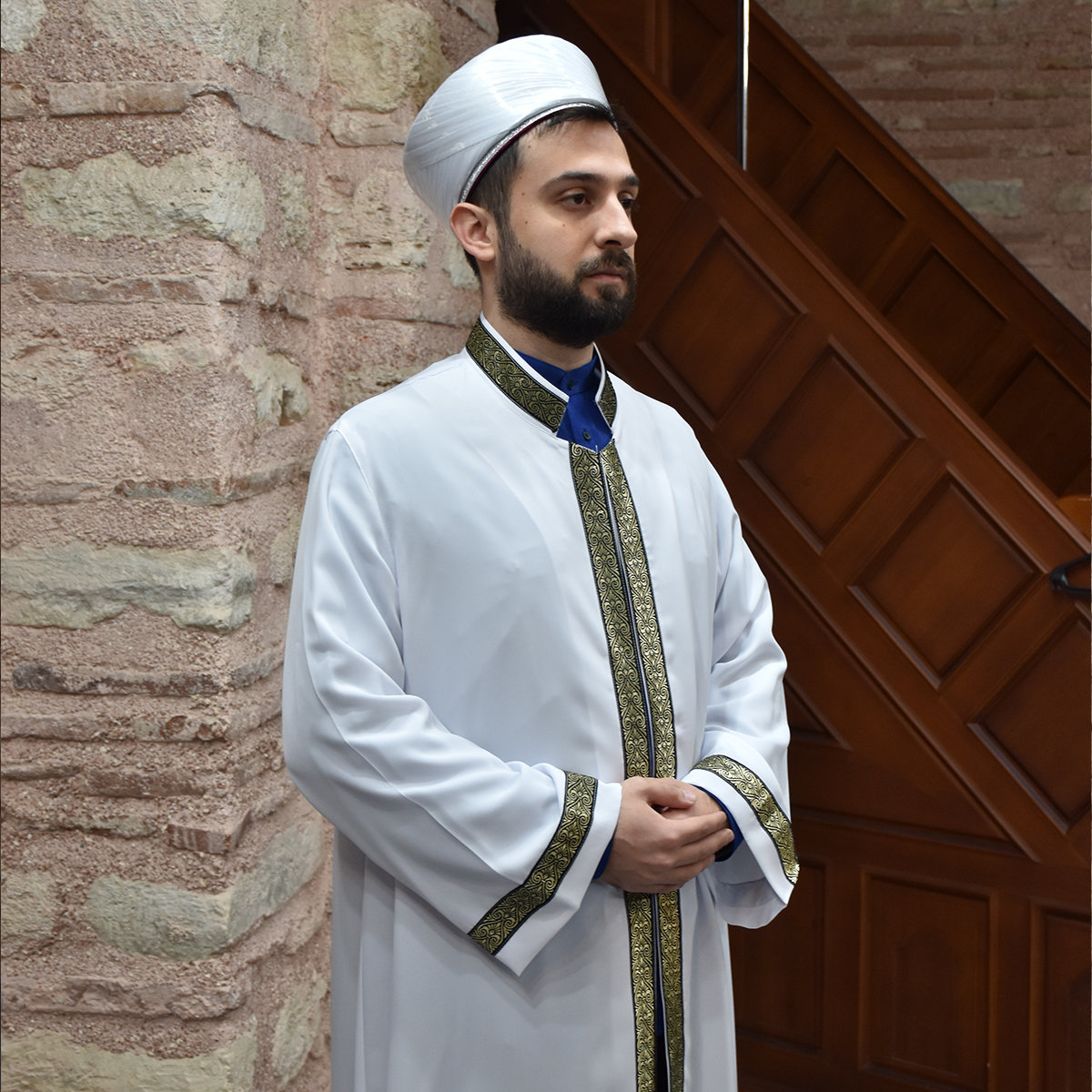 Bordered Imam Robe Models Islamic Robe Prayer Robe - Etsy