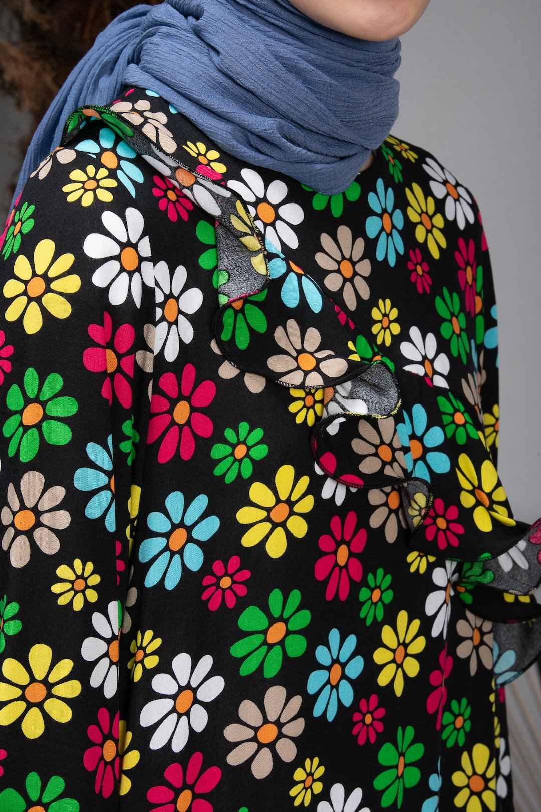 Muslim Girl Dress, Kids Abaya Child Hijab Colourful Muslim Kids ...