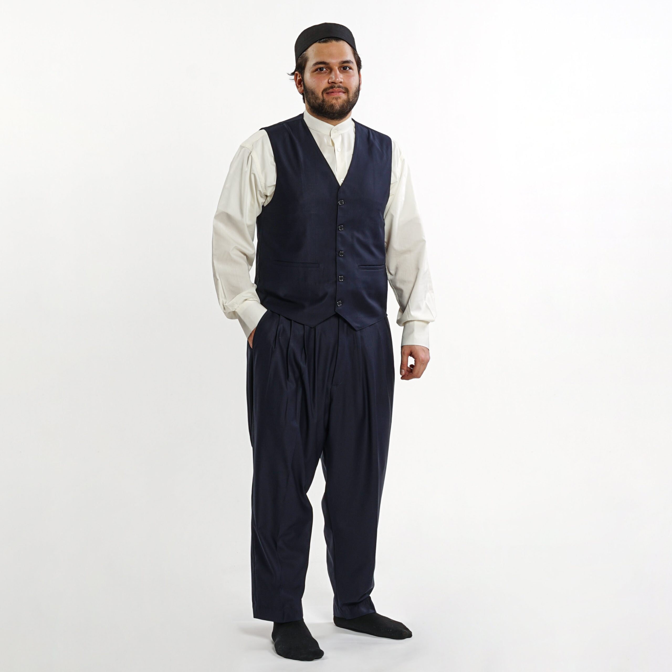 Men’s Islamic Salwar With Matching Vest – Ottoman Style 2-piece Set ...