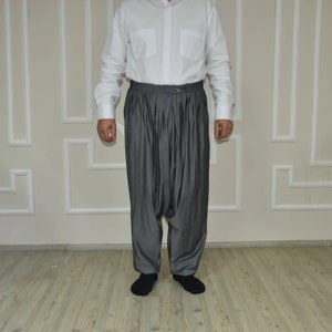 7 Pleated Shalwar Trousers for Muslim Man | Classic Harem Pant for Men ...