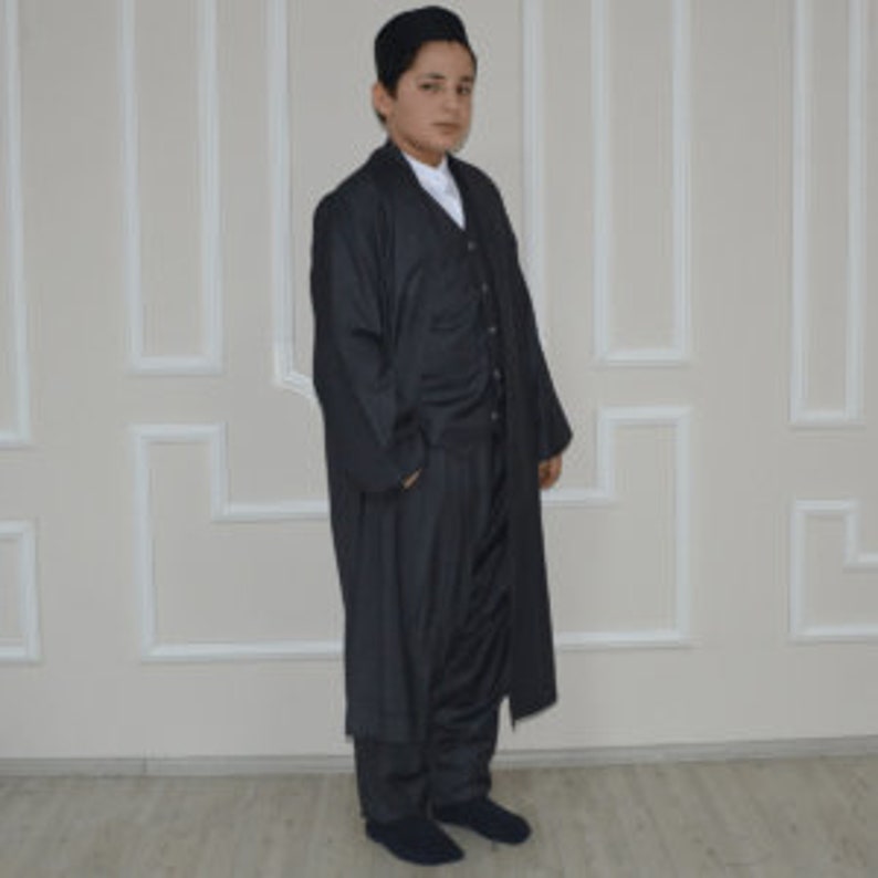 Jubba Vest and Shalwar Set for Muslim Boys Islamic Clothing - Etsy