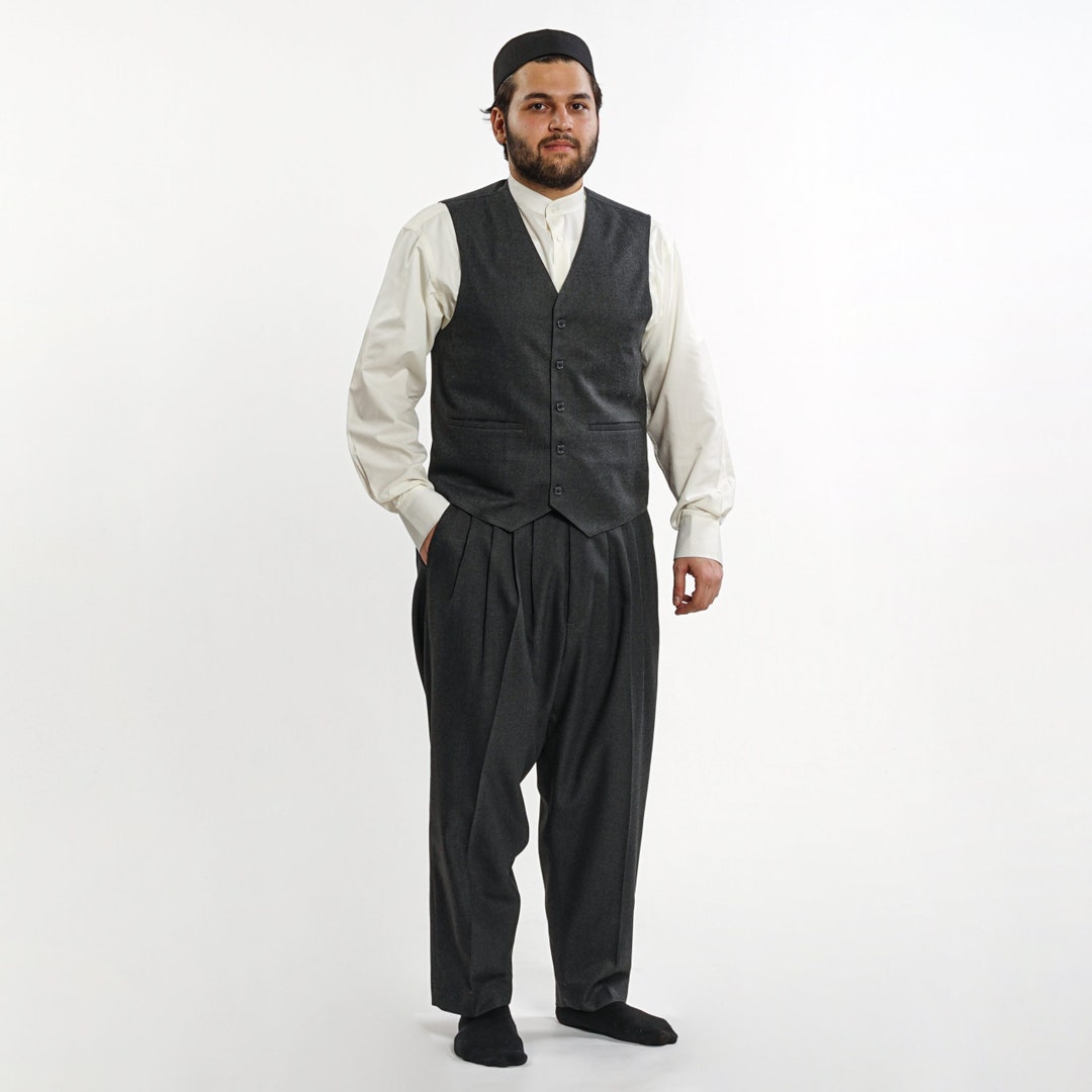 Islamic Men's Vest Shalwar Set for Winter Islamic Suit | Islamic Men's ...