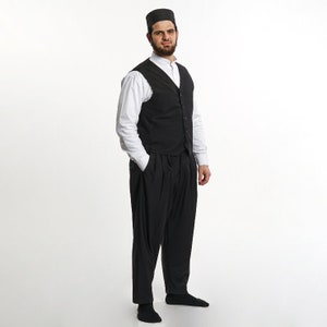 Men’s Islamic Salwar With Matching Vest – Ottoman Style 2-piece Set ...
