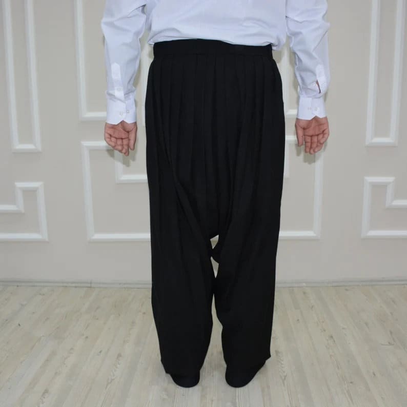 7 Pleated Shalwar Trousers for Muslim Man | Classic Harem Pant for Men ...