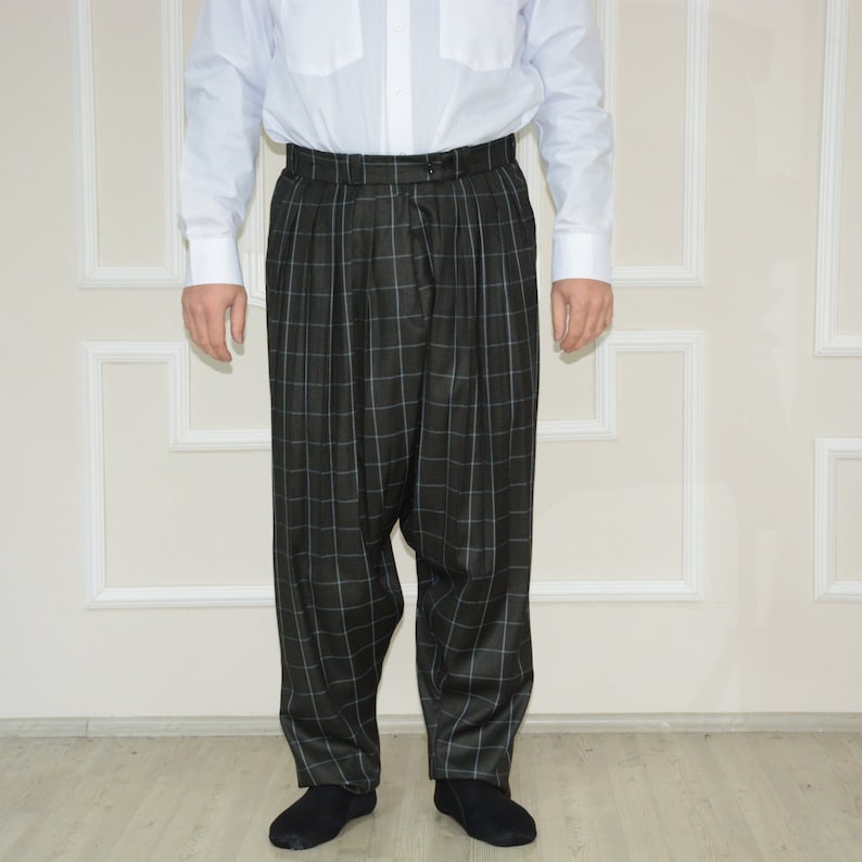 5 Pleated Shalwar Trousers for Muslim Man | Classic Harem Pant for Men ...