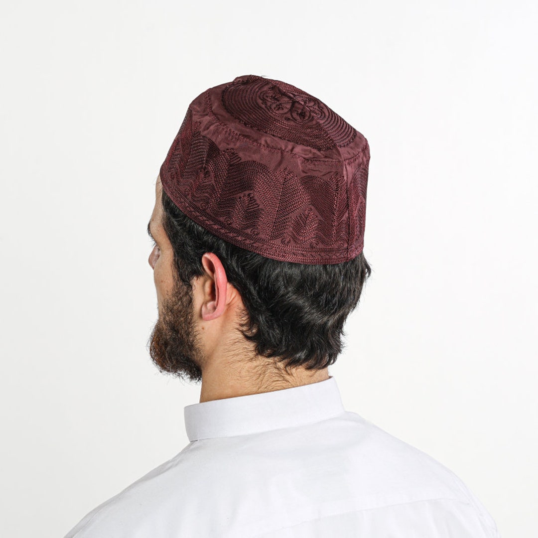 Hafiz Skullcap, Smooth Textured Velvet Lined Turkish-style Muslim Takke ...